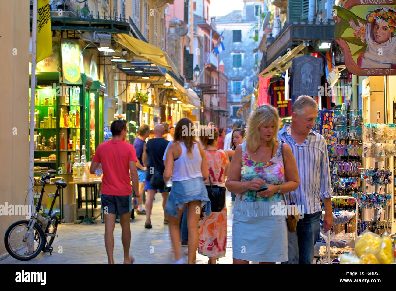Corfu market street hi-res stock photography and images - Alamy
