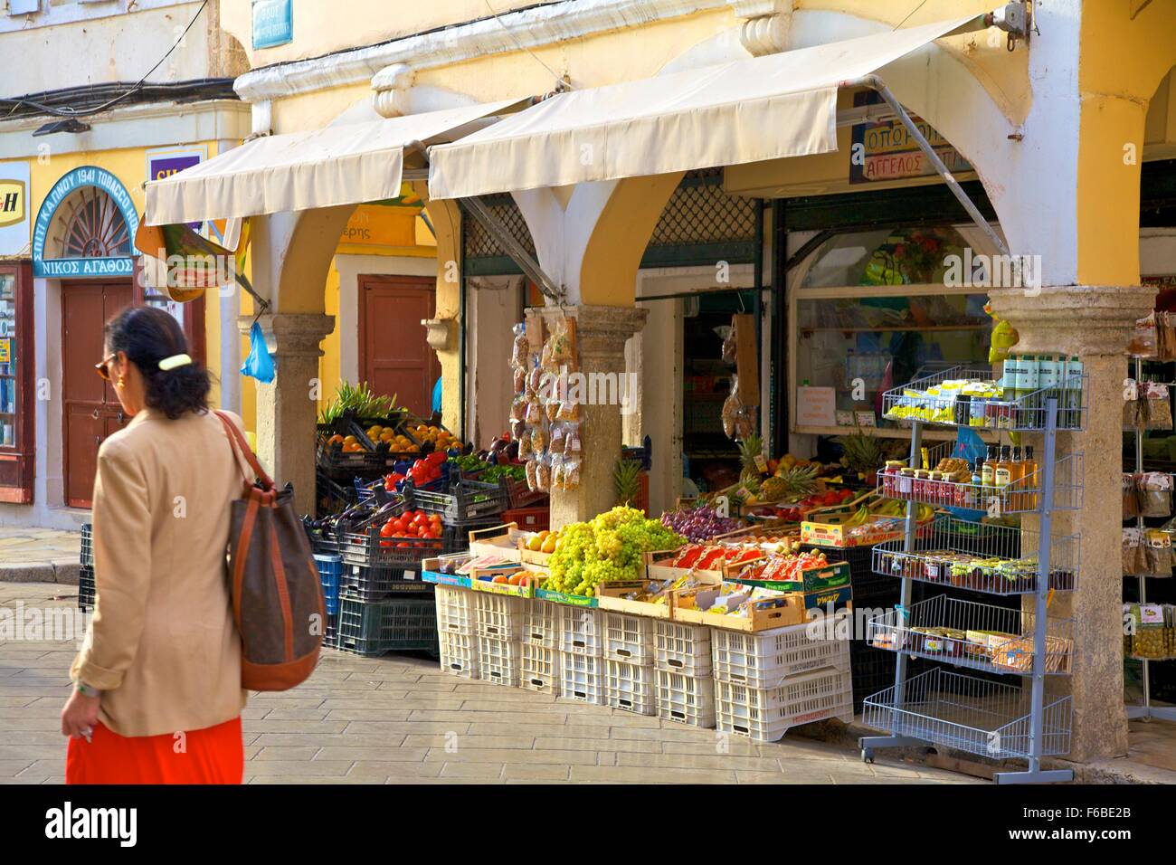 Grocery, Corfu Old Town, Corfu, The Ionian Islands, Greek Islands ...