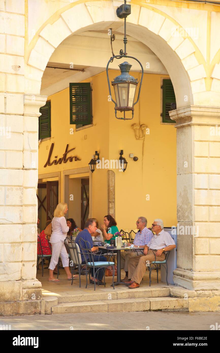 Liston arcade old town corfu hi-res stock photography and images - Alamy