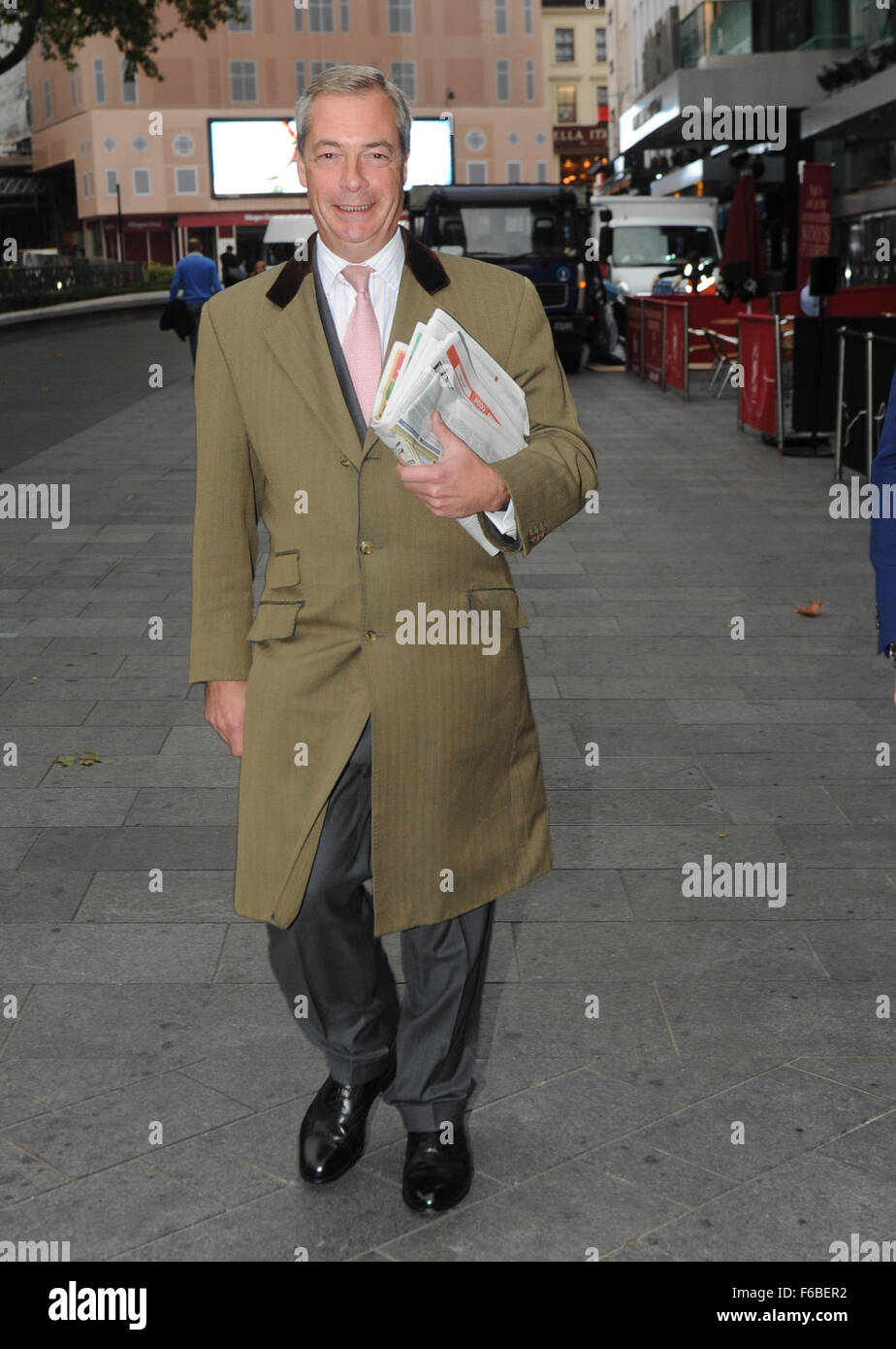 Nigel Farage seen out and about in London Featuring: Nigel Farage Where ...