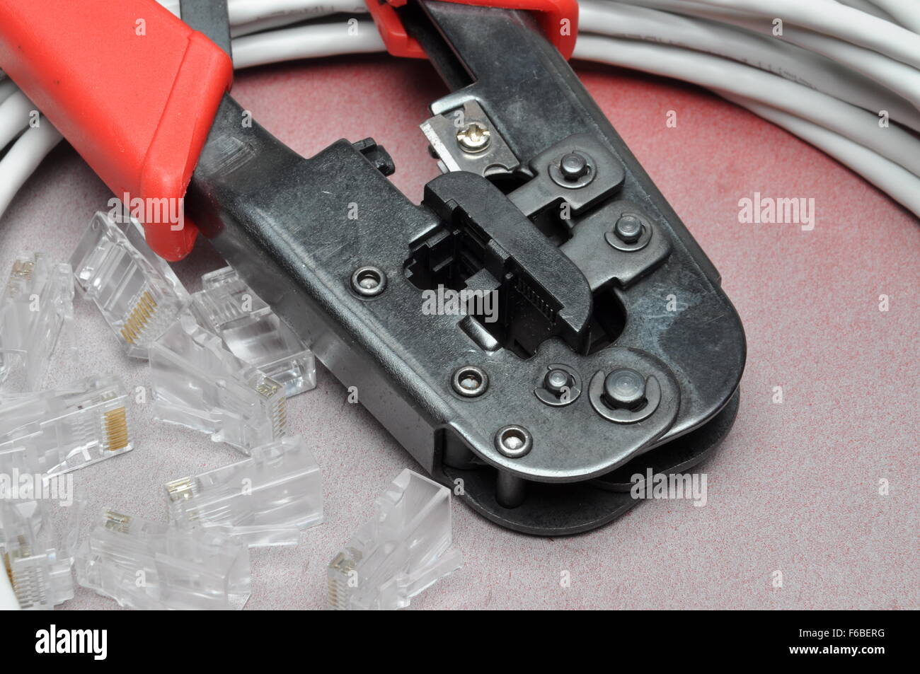 Crimping tool cable computer network hi-res stock photography and ...