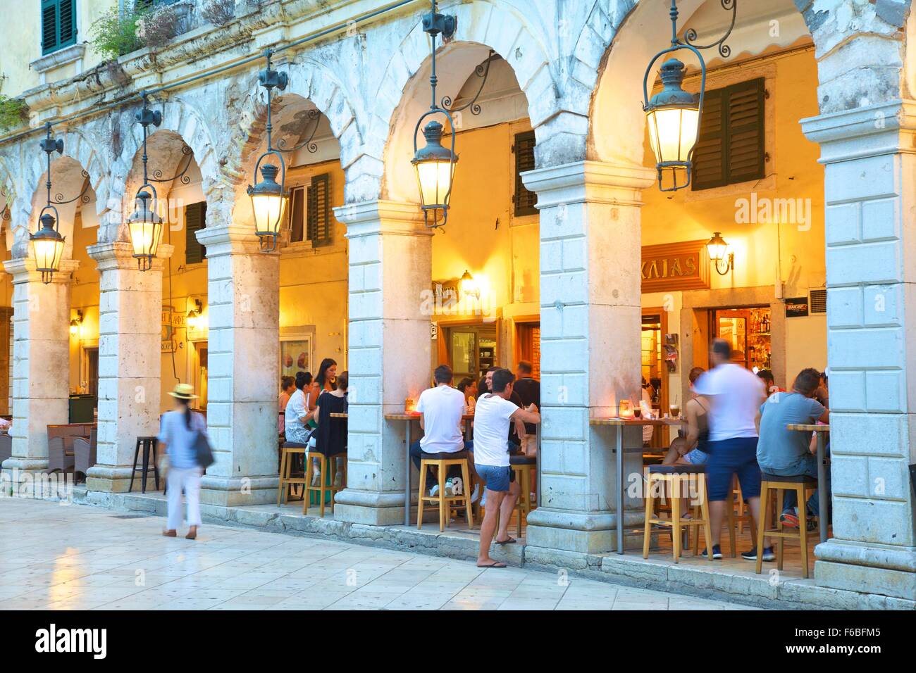 The Liston, Corfu Old Town, Corfu, The Ionian Islands, Greek Islands ...