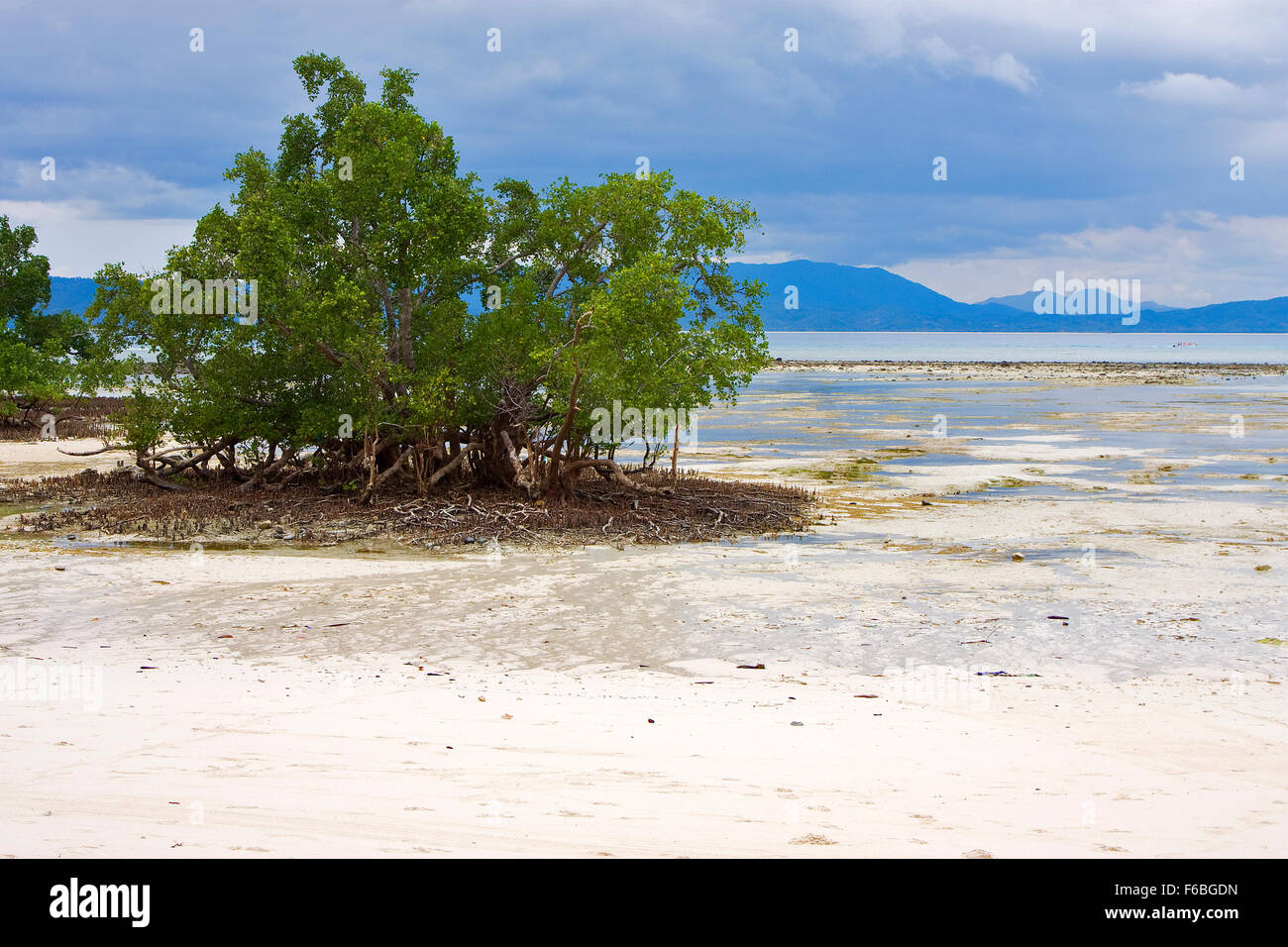nosy be sand lagoon water reflex and coastline in madagascar Stock ...
