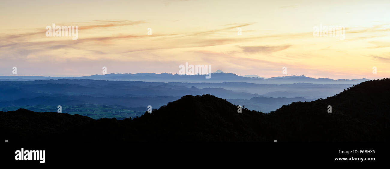 Distant layers of mountains Stock Photo - Alamy