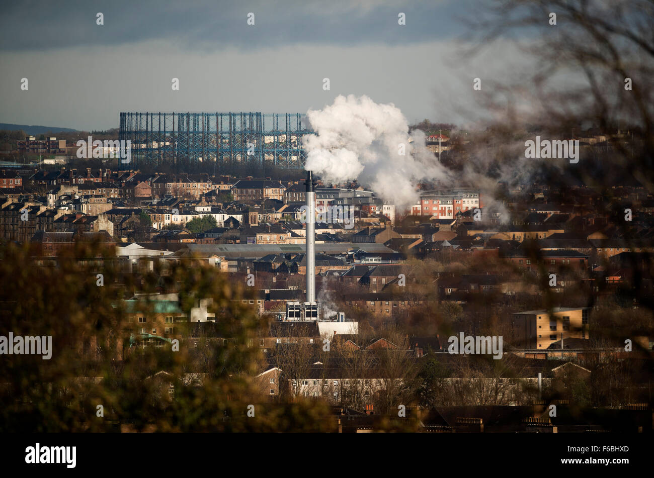 Twin gasometers provan gas works hi-res stock photography and images ...