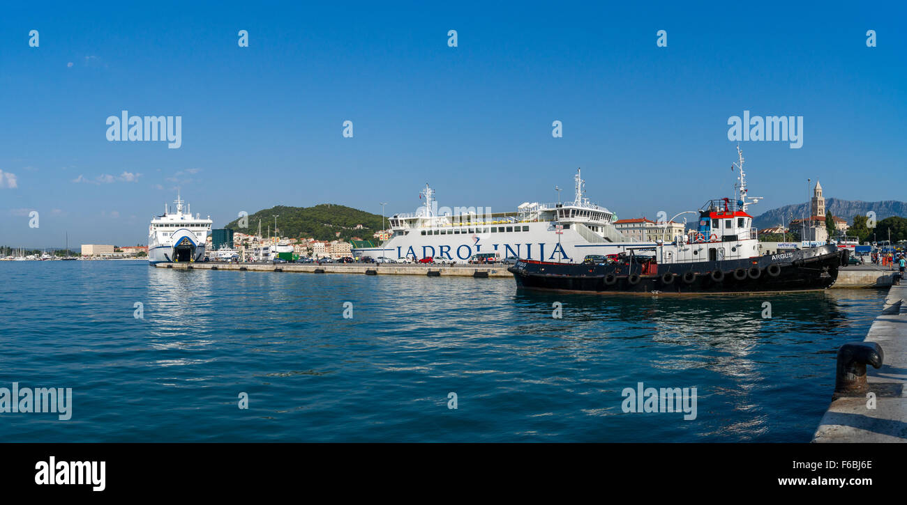 Port of Split in Croatia Stock Photo - Alamy