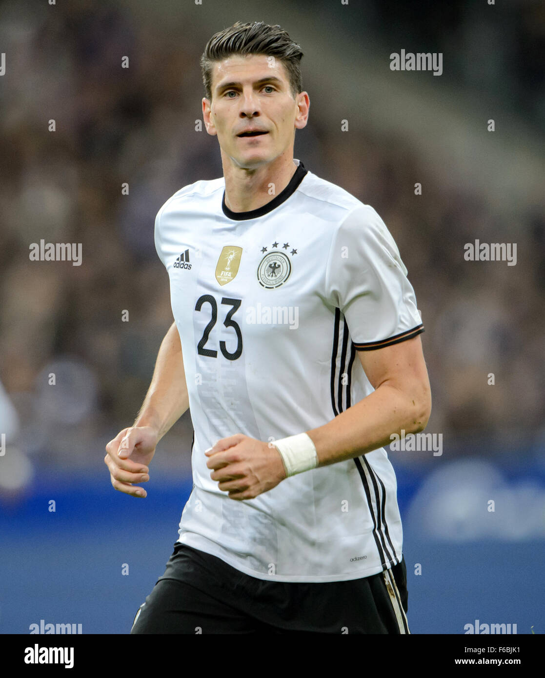Germany's Mario Gomez in action druing the international soccer ...