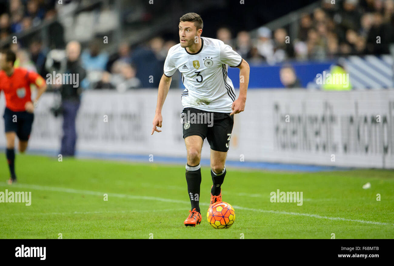 Paris, France. 13th Nov, 2015. Germany's Jonas Hector in action during ...
