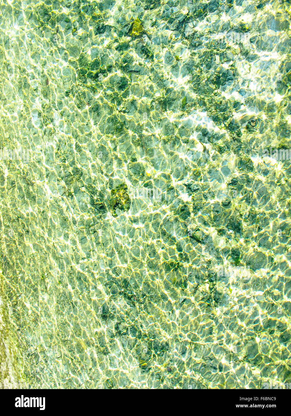 beautiful texture of water on the limestone - Travertines of Pamukkale ...