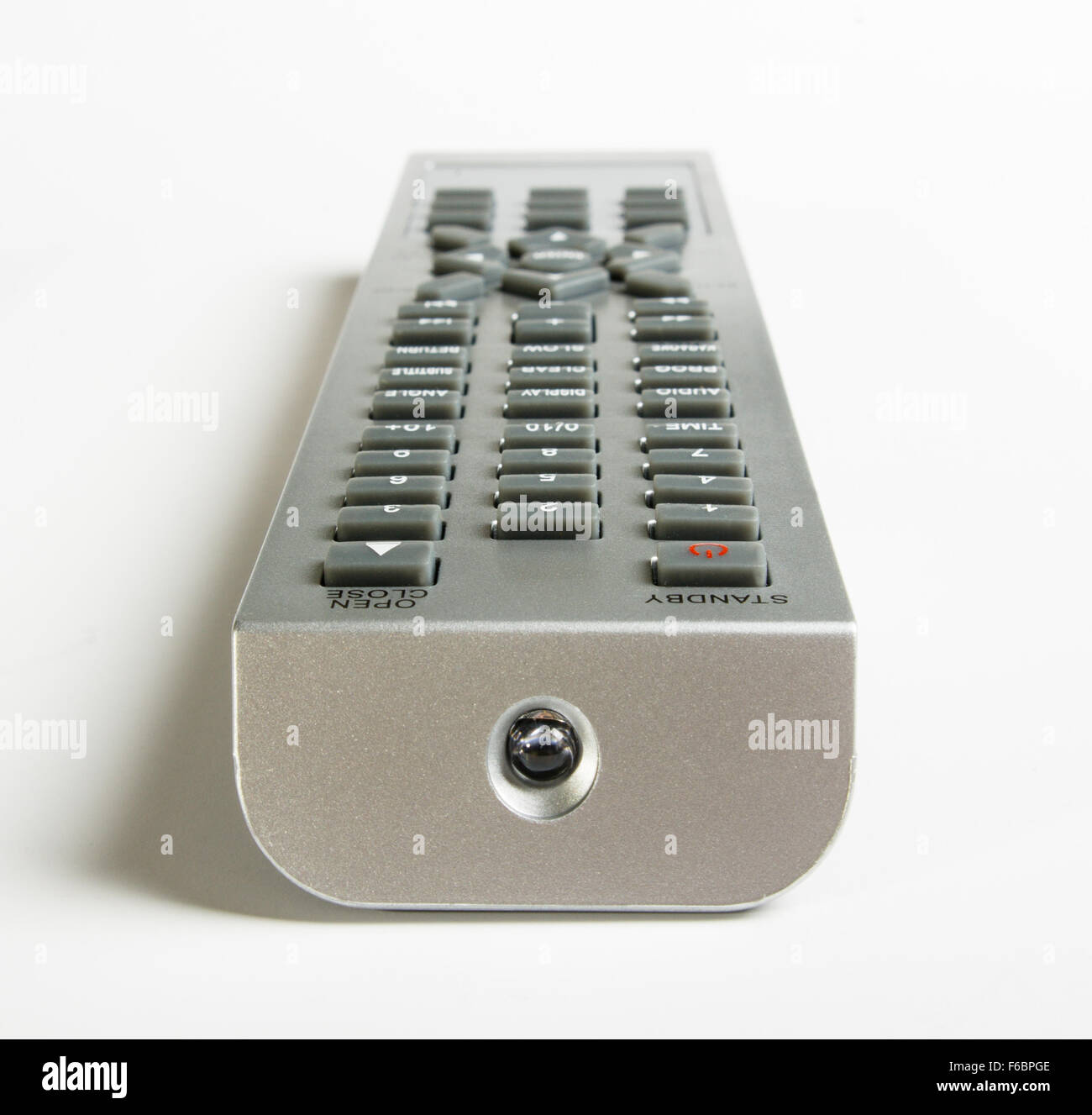 TV remote control isolated on white background Stock Photo - Alamy