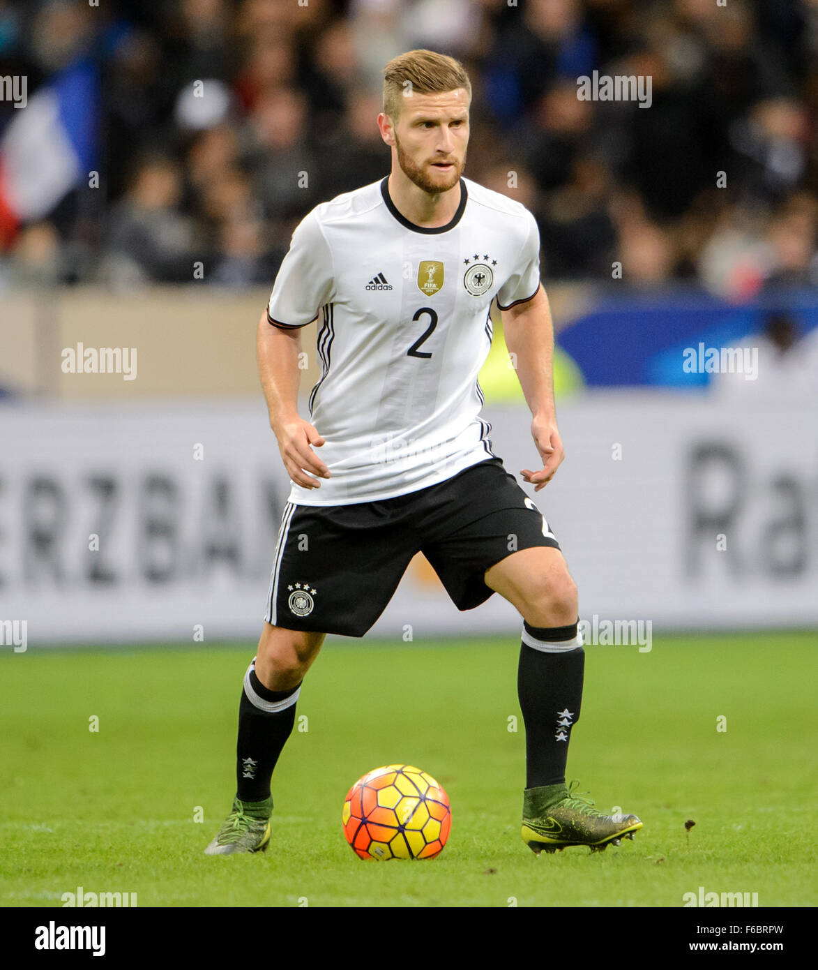 Paris, France. 13th Nov, 2015. Germany's Shkodran Mustafi in action ...