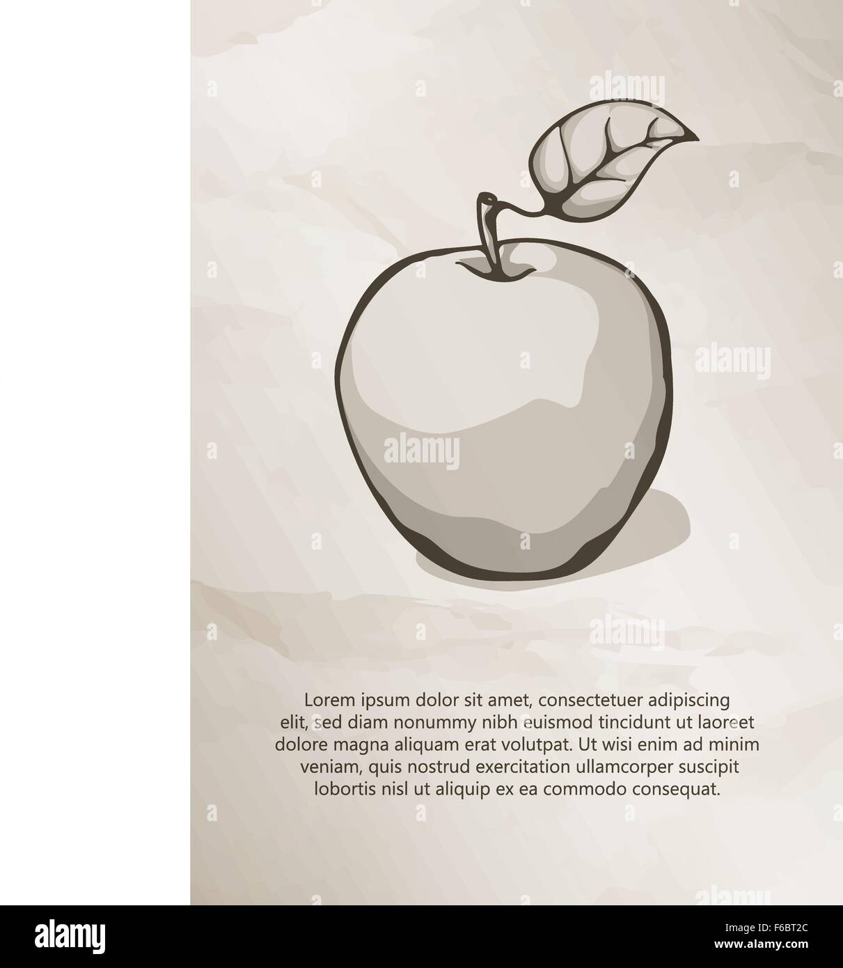 Apple on grunge background. Vintage Label, Logo, Frame, Brochures ...