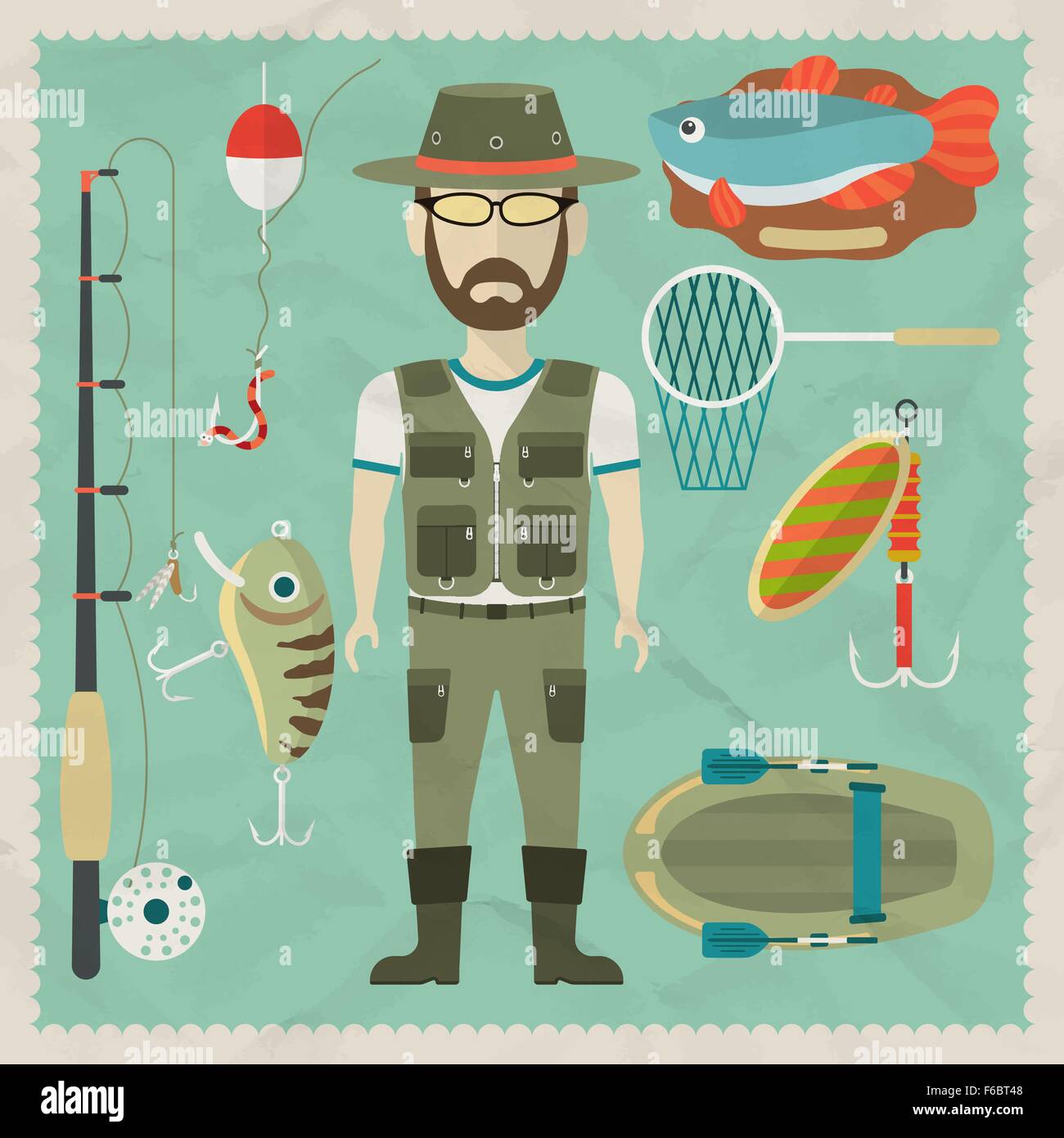 Landing trout Stock Vector Images - Alamy