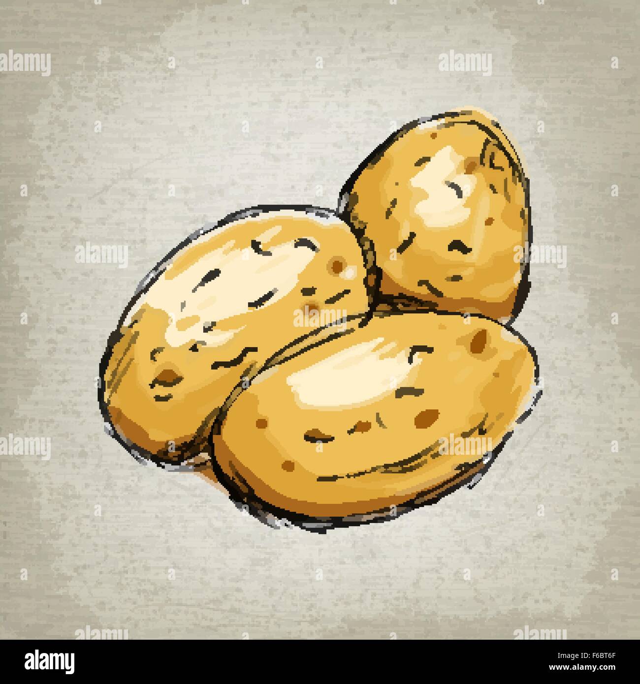 Stack of fresh fried potatoes Stock Vector Images - Alamy