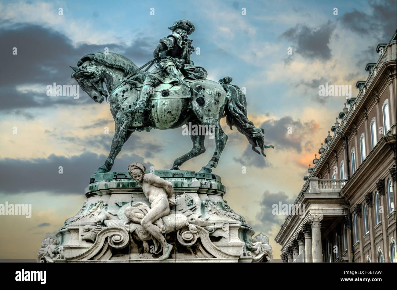 Statue at Royal Palace of Prince Eugene of Savoy, by Jozsef Rona ...