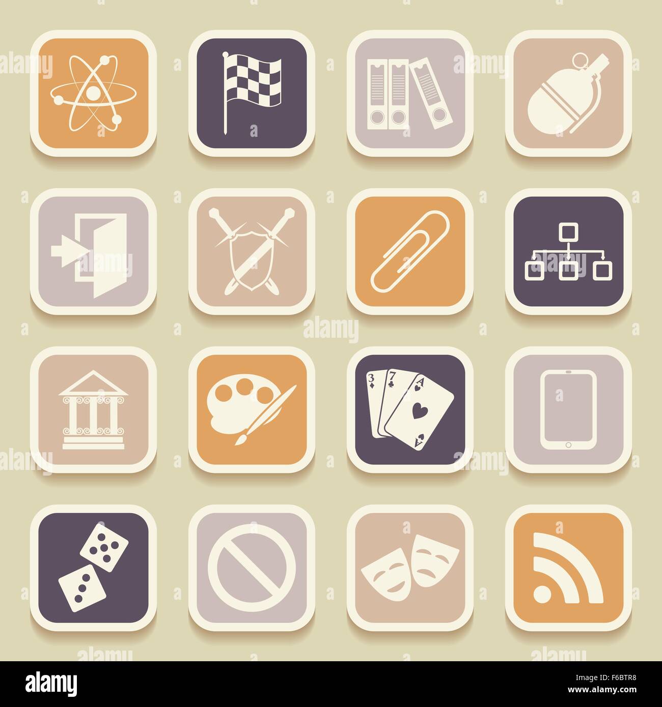 Universal Icons For Web and Mobile. Vector illustration Stock Vector ...