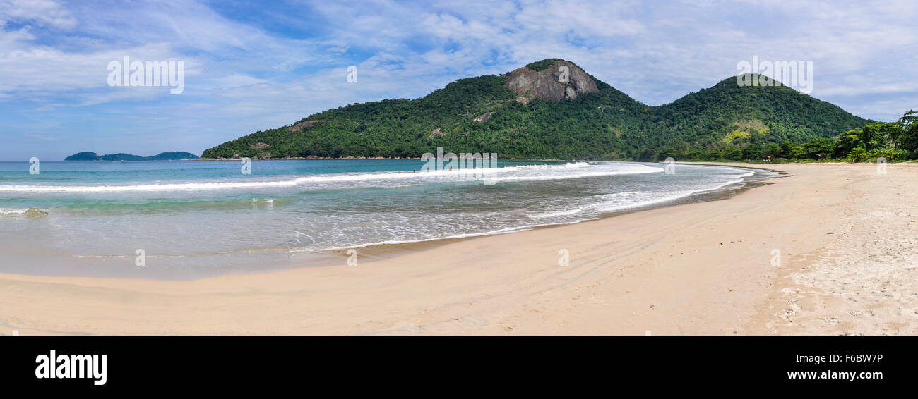 Dois Rios Beach in Ilha Grande Island, Green Coast, Brazil Stock Photo ...