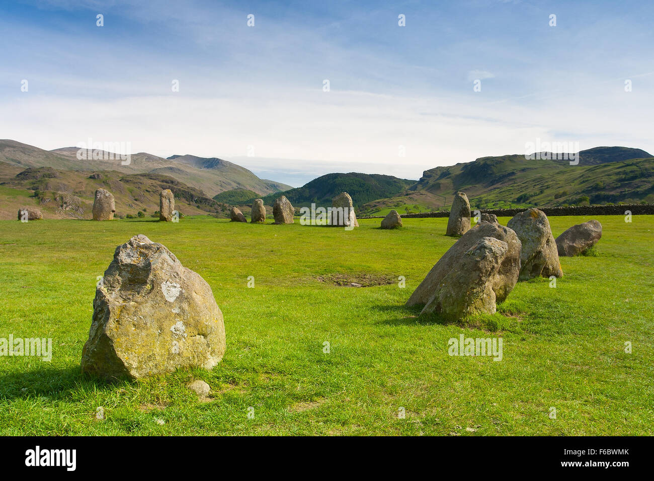 Castlerigg Stones Circle, famous mystic place in Keswick, Great Britain ...