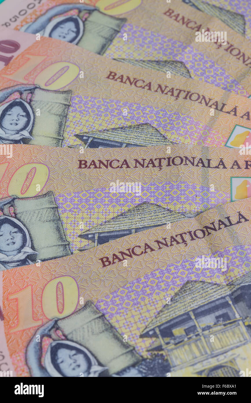 Romanian banknote texture hi-res stock photography and images - Alamy