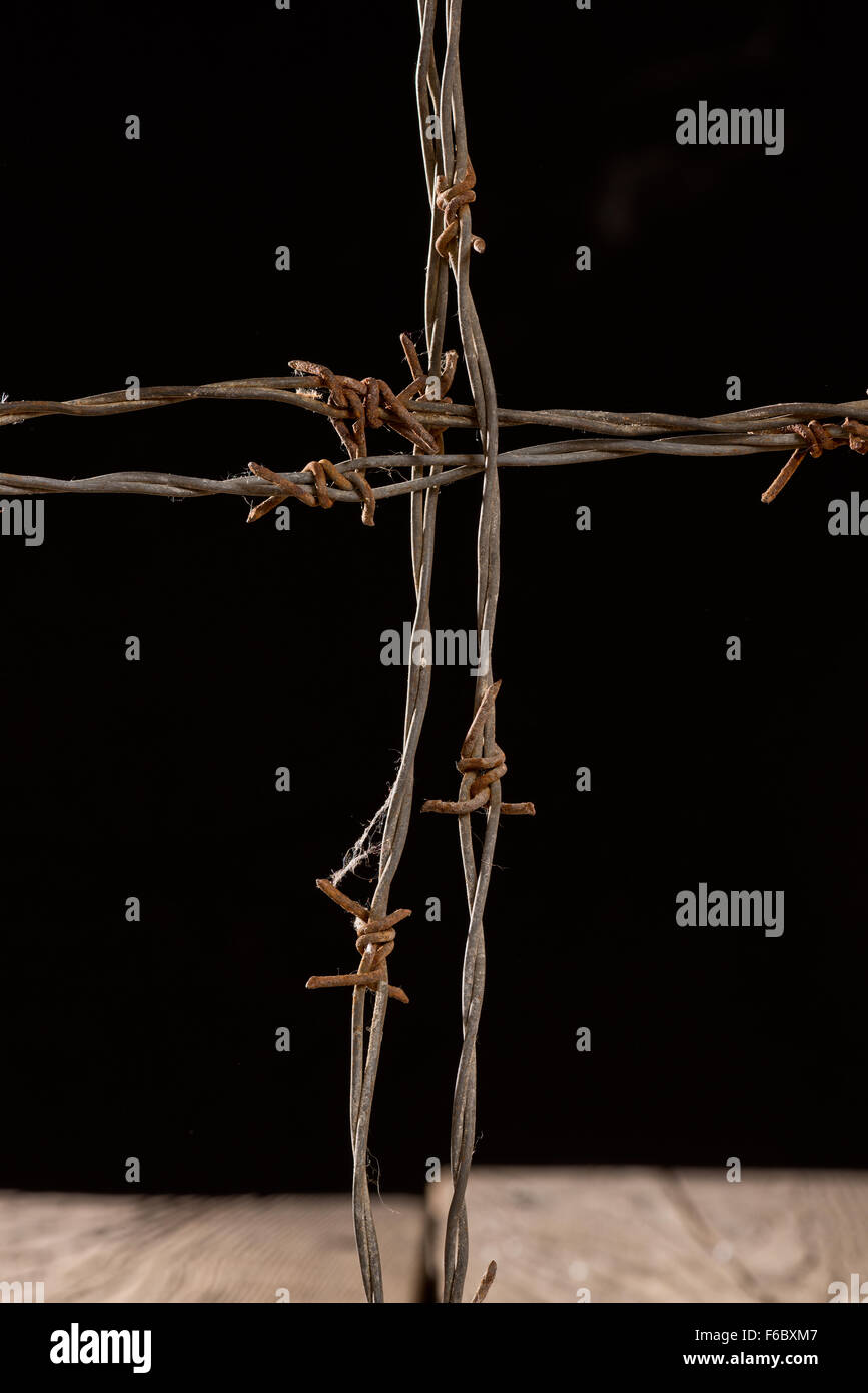 Detail from barbed wire hi-res stock photography and images - Alamy