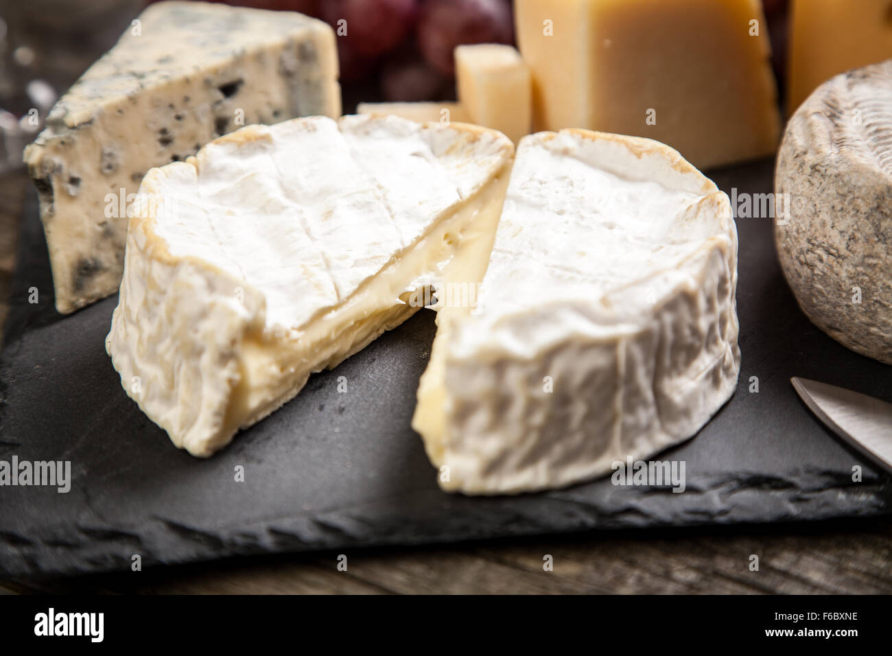 French soft cheese Stock Photo - Alamy
