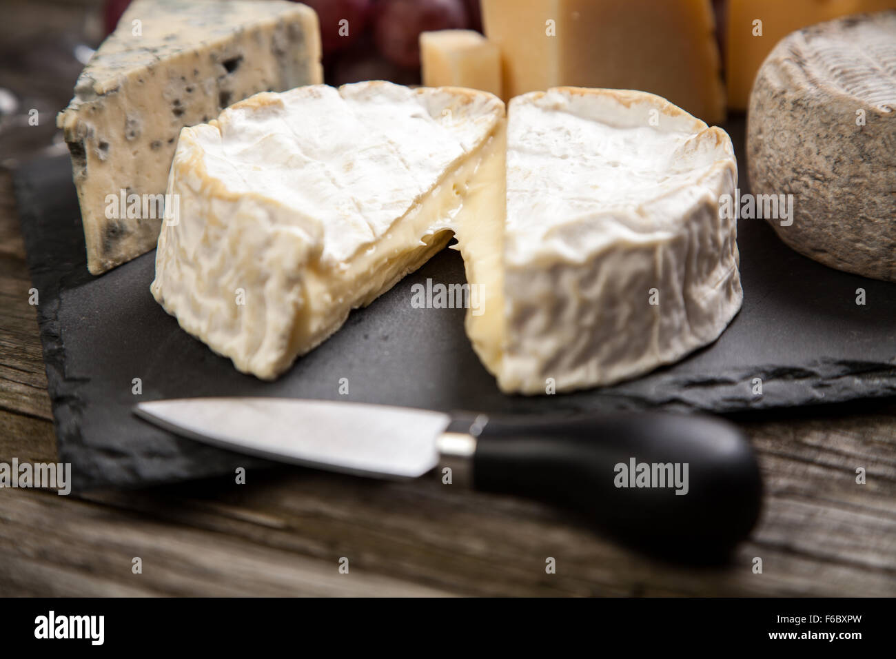 French soft cheese Stock Photo - Alamy