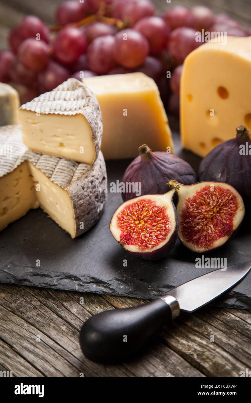 French soft cheese Stock Photo - Alamy