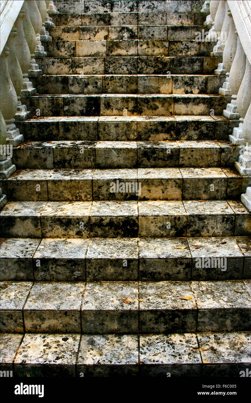 stairs step and column marble gran bahama bahamas Stock Photo - Alamy
