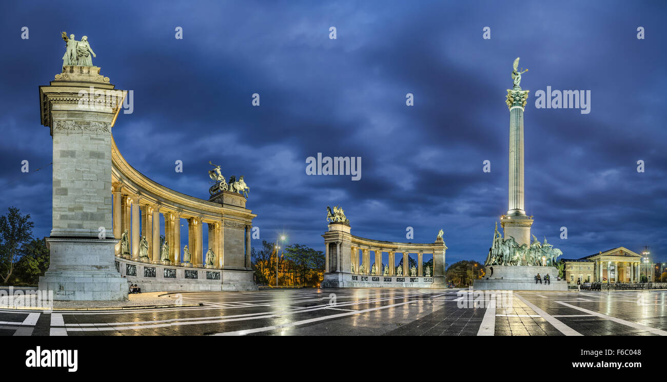Budapest hero's square hi-res stock photography and images - Alamy
