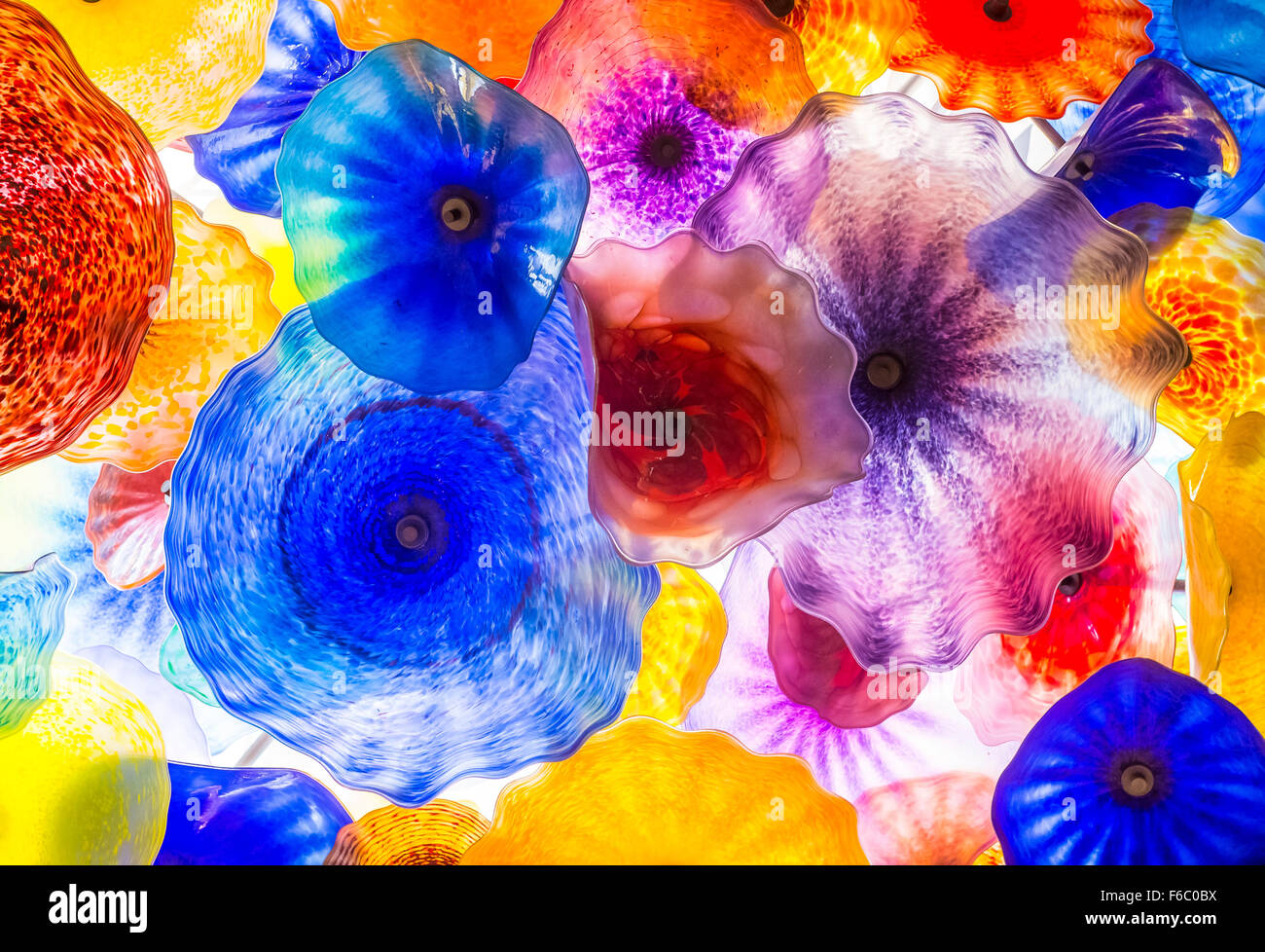 Colorful flower ceiling bellagio hotel hi-res stock photography and ...