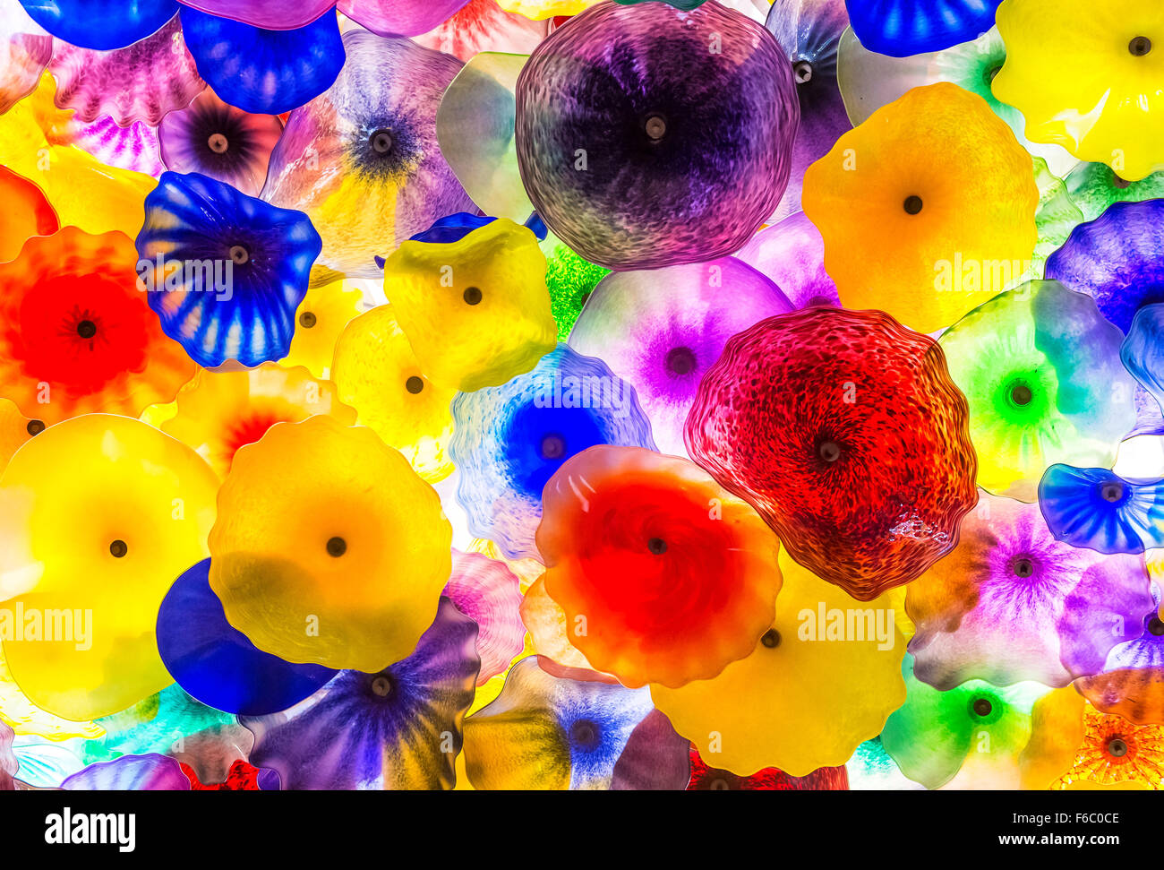 Colorful flower ceiling bellagio hotel hi-res stock photography and ...