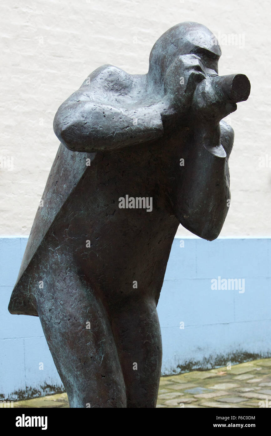 Statue of Terence Donovan - one of three figures in Bourdon Place ...