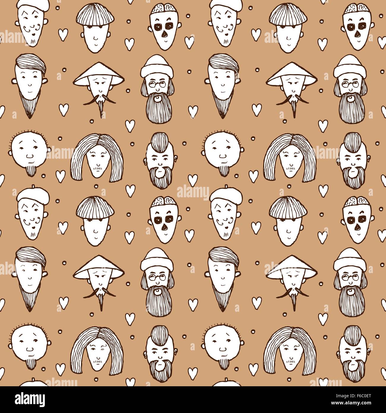 Young man facial hair in Stock Vector Images - Alamy