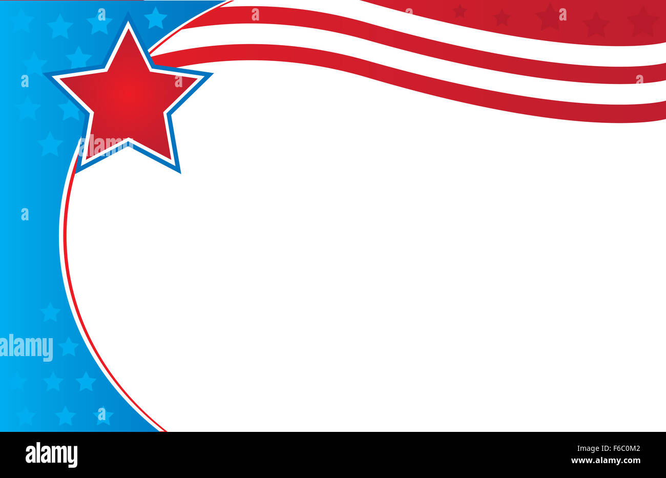 Patriotic American Flag Border Background Stock Photo - Alamy