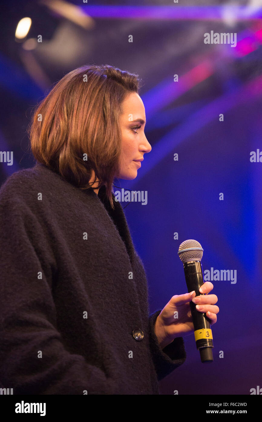 Rehearsals with singer, soprano Laura Wright. Switch-on of the ...