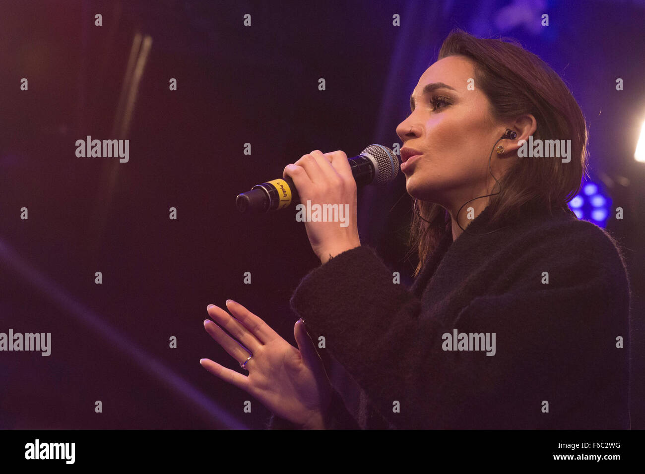 Rehearsals with singer, soprano Laura Wright. Switch-on of the ...