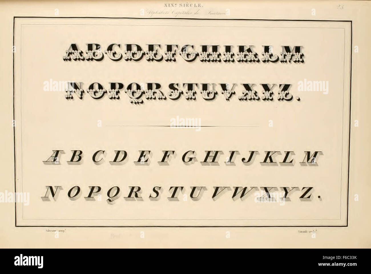 Alphabet Album collection de soixante feuilles d'alphabets historiés et ...