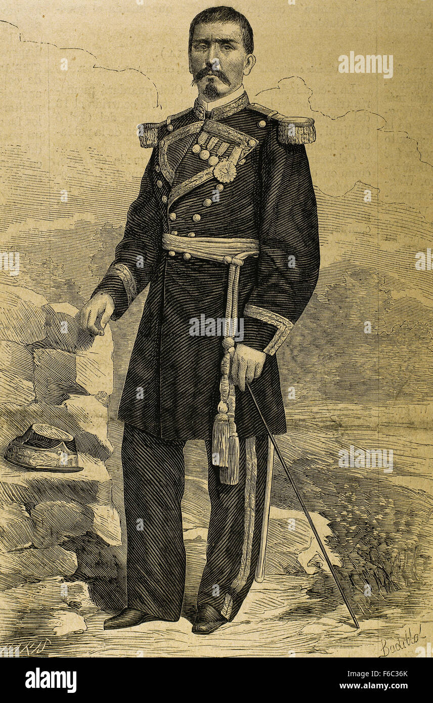 Porfirio Diaz (1830-1915). Mexican soldier and politician. Portrait ...