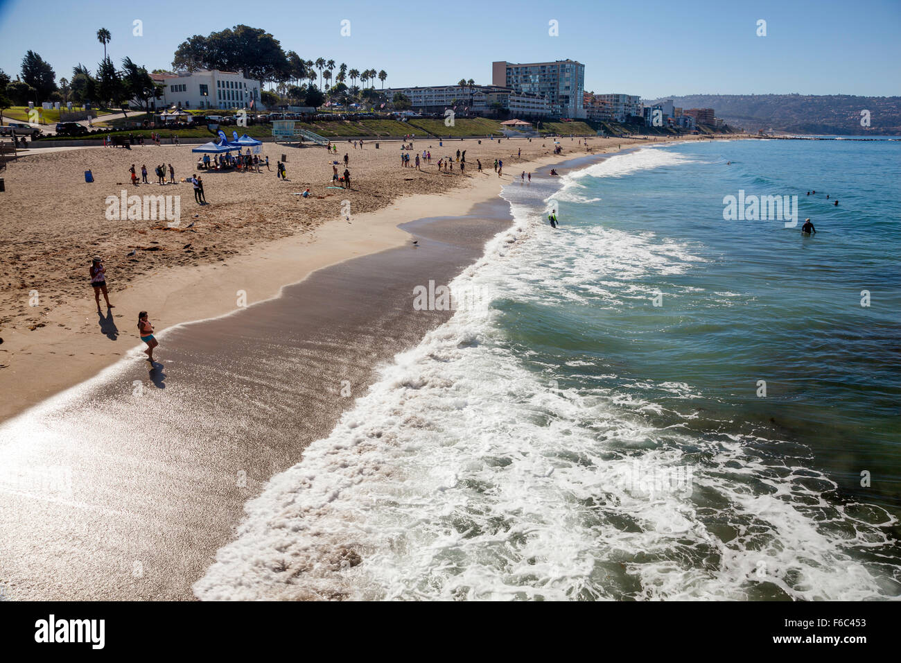 Redondo beach pier sunset california hi-res stock photography and ...