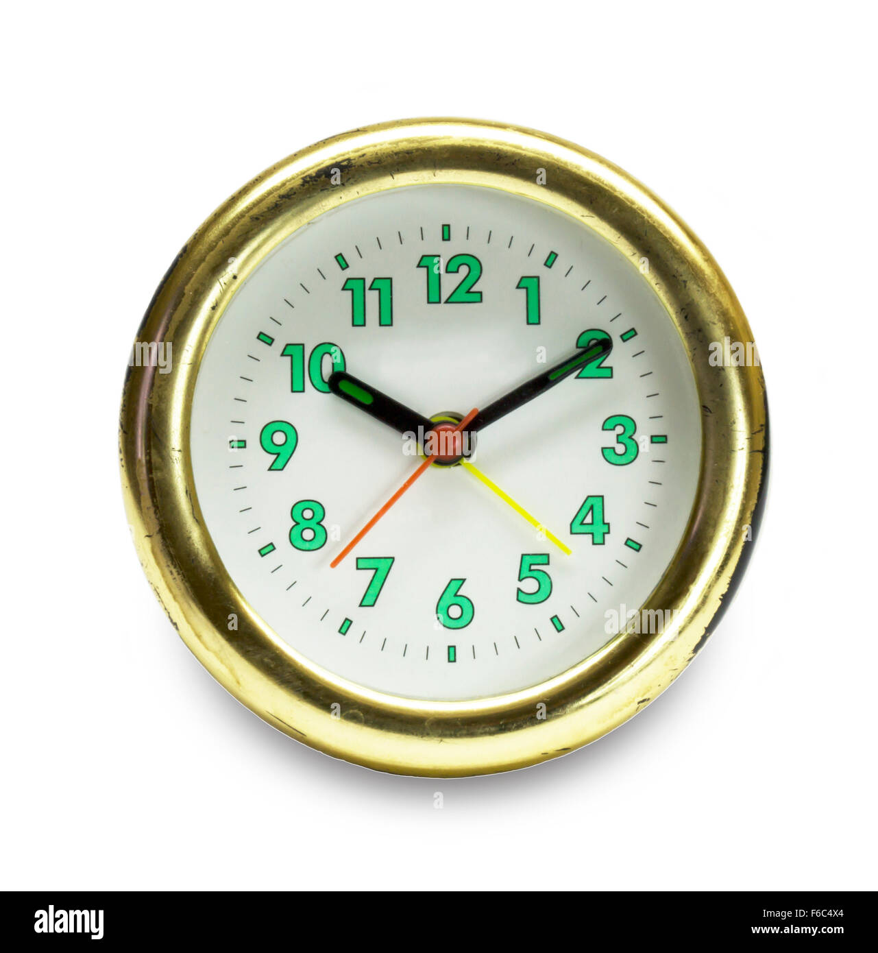 Round mechanical watch insulated on white background Stock Photo - Alamy