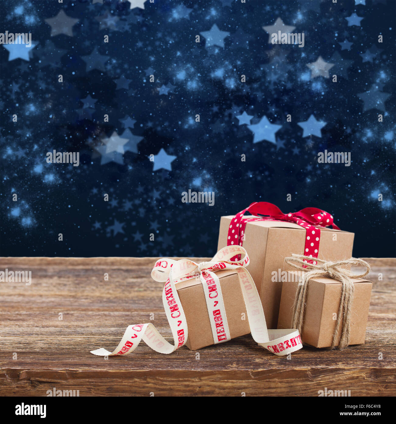 Handmade gift boxes Stock Photo - Alamy