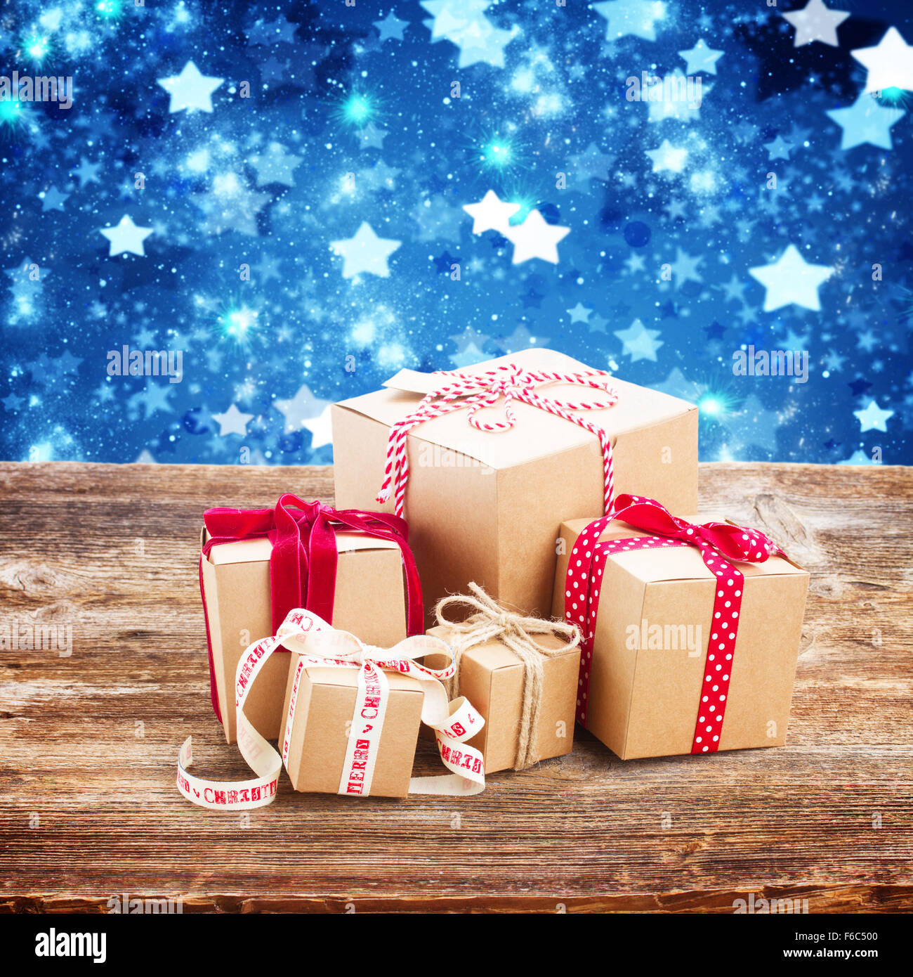 Handmade gift boxes Stock Photo - Alamy