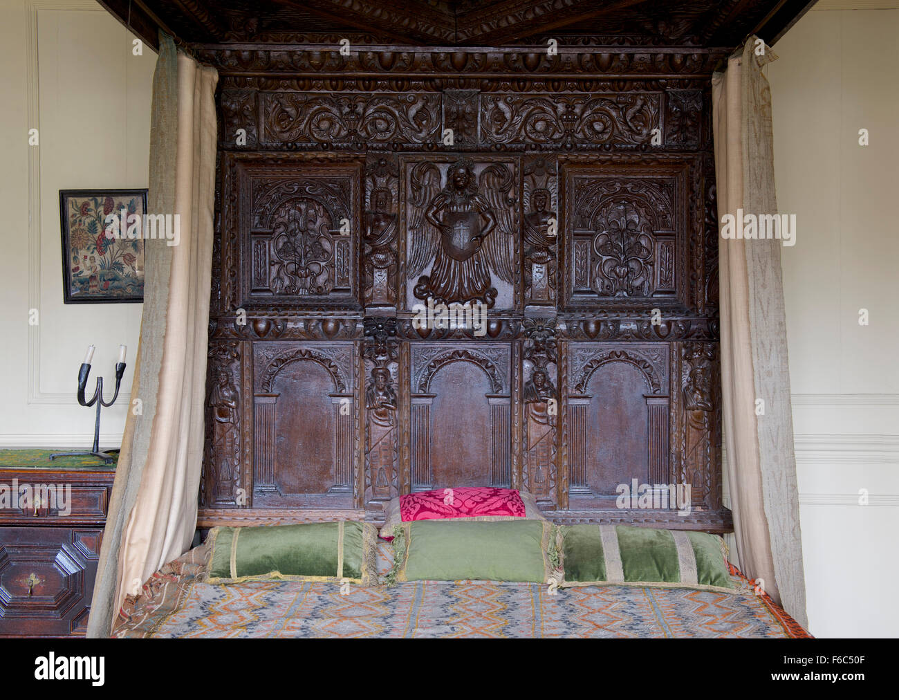 The interior of Riddlesden Hall, near Keighley, West Yorkshire, England ...