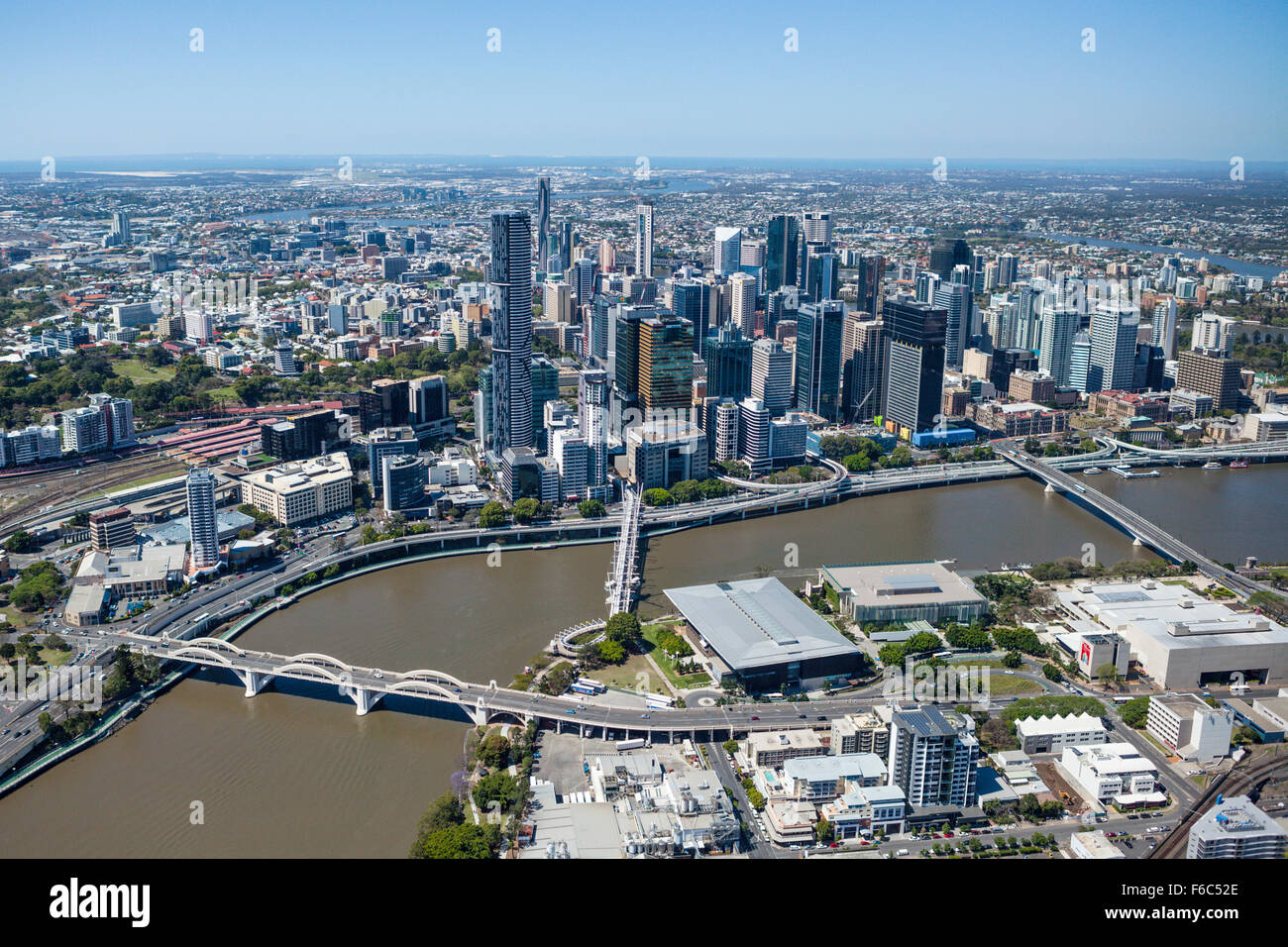 Brisbane City Aerial View High Resolution Stock Photography and Images ...