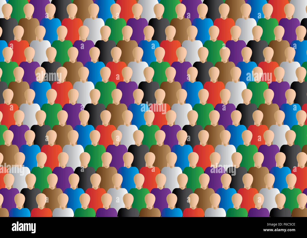 Crowd illustration hi-res stock photography and images - Alamy
