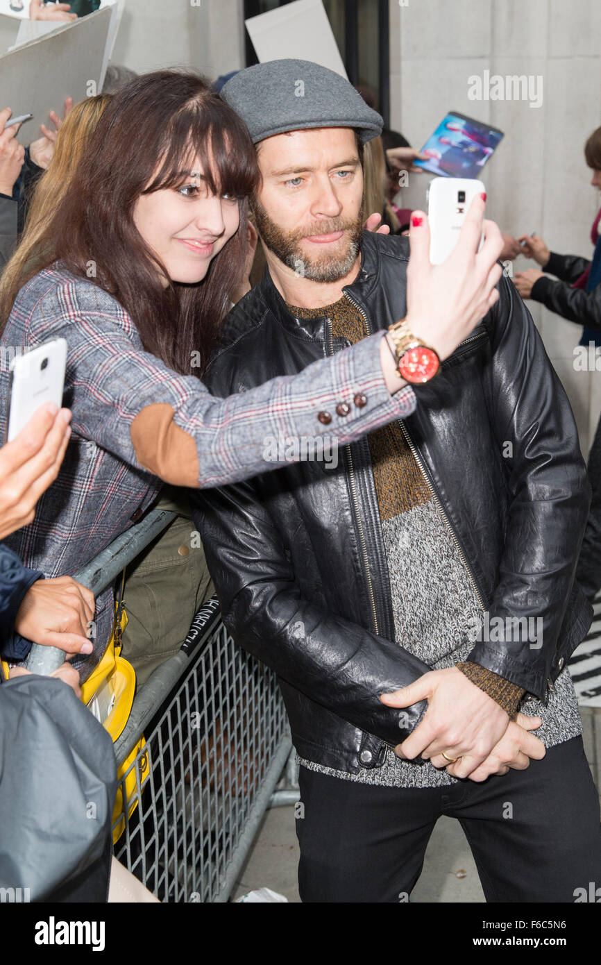Take That pictured arriving at the Radio 2 studio Featuring: Howard ...