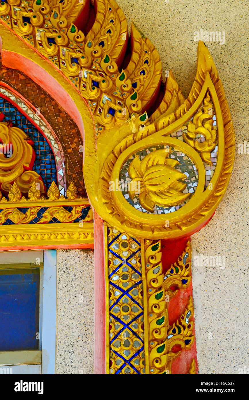 kho samui bangkok in thailand incision of the buddha gold temple Stock ...