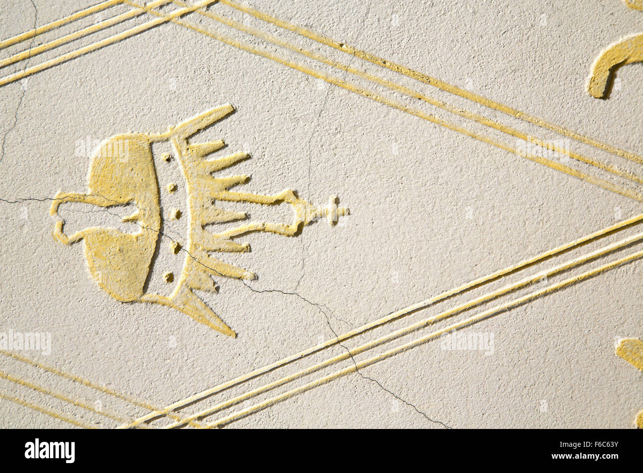 milan old in italy church concrete wall brick the abstract background ...