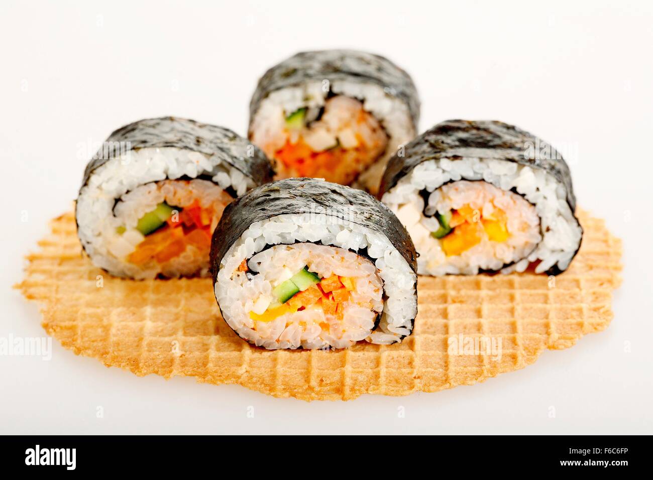 Four japanese maki sushi hi-res stock photography and images - Alamy
