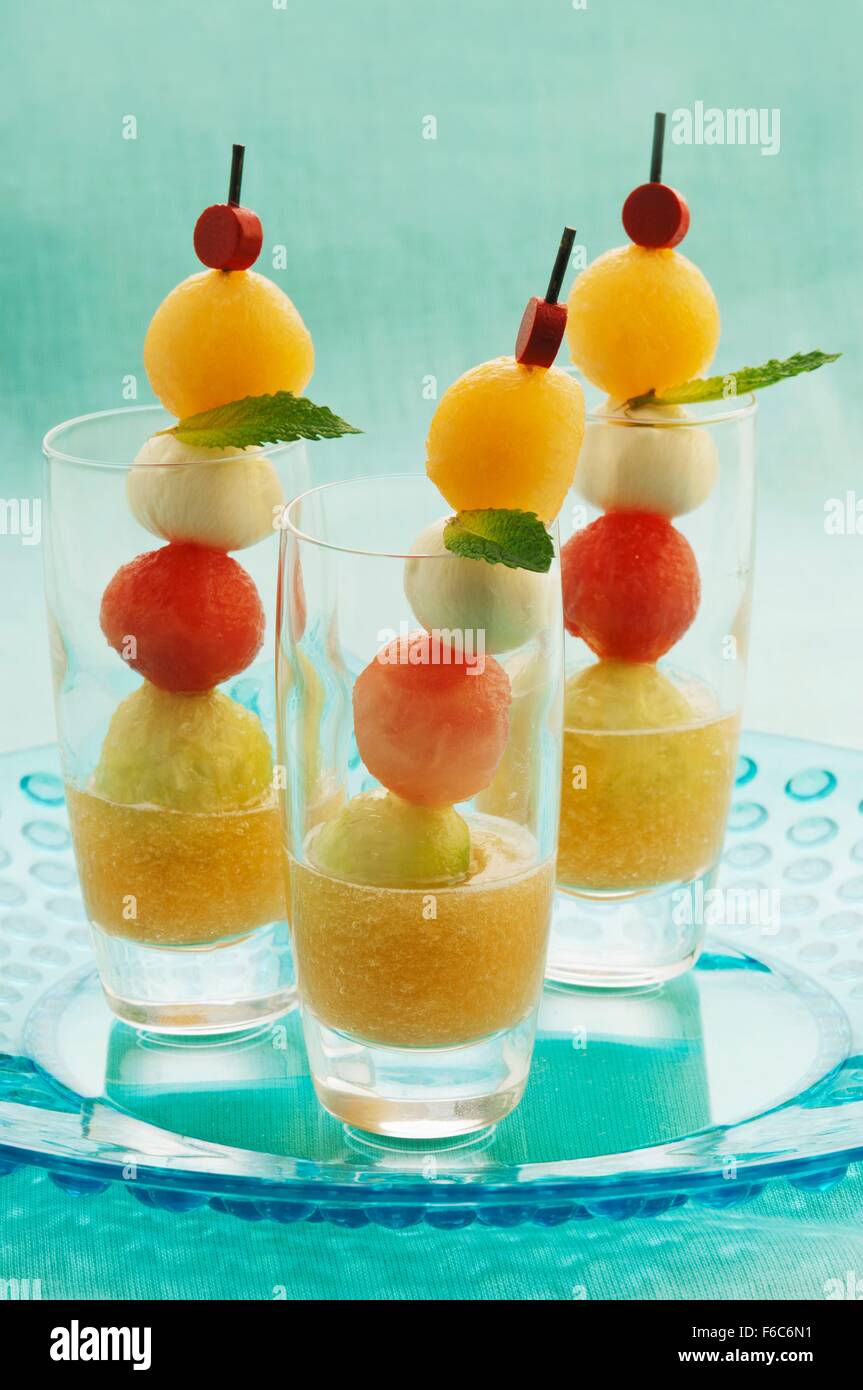 Melon ball cocktail hi-res stock photography and images - Alamy